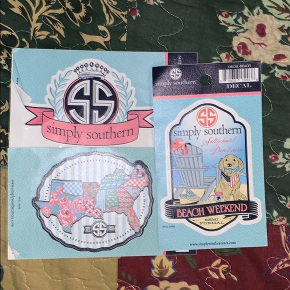 Other | 3 Simply Southern Stickers | Poshmark
